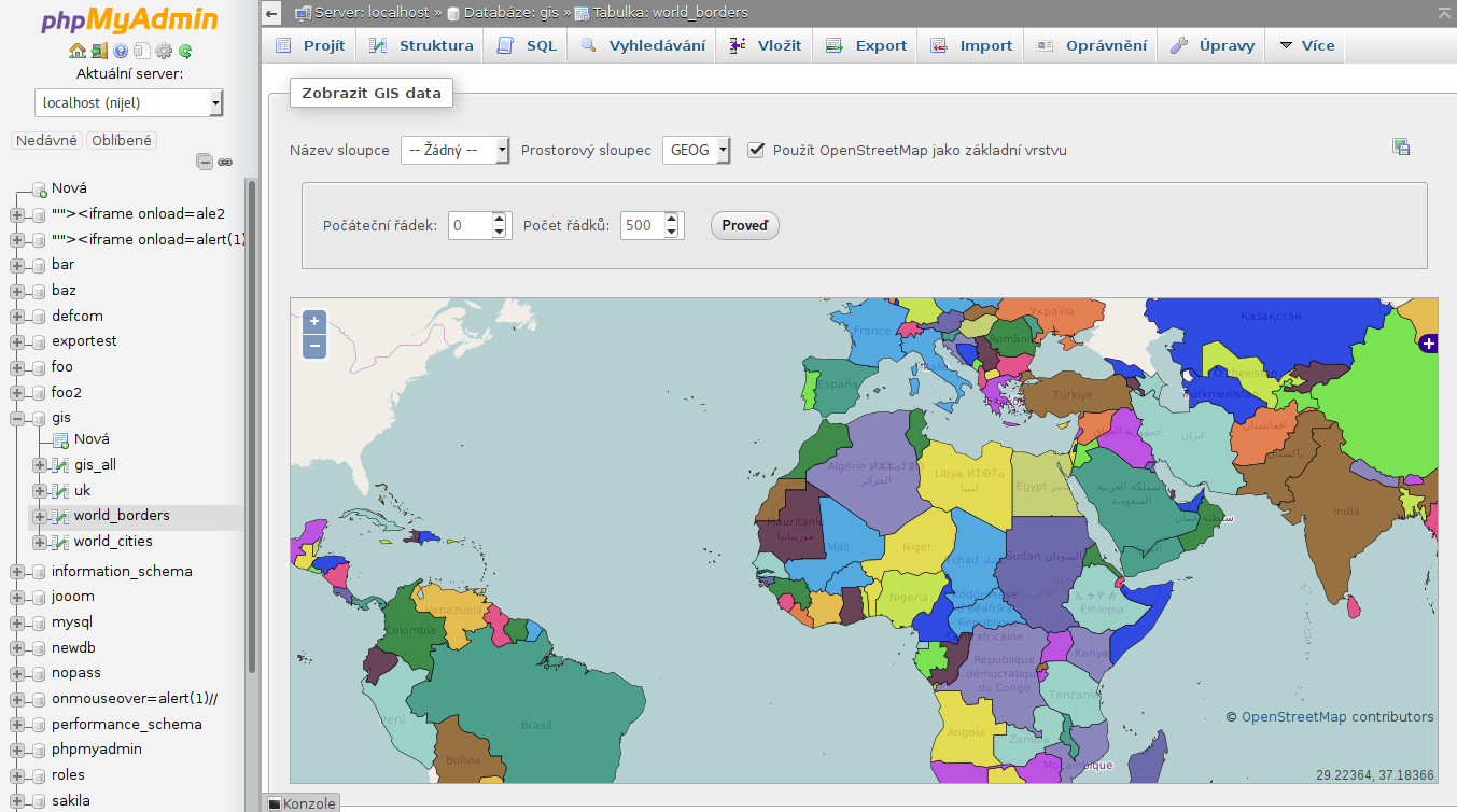 PHP shapefile library - Michal Čihař